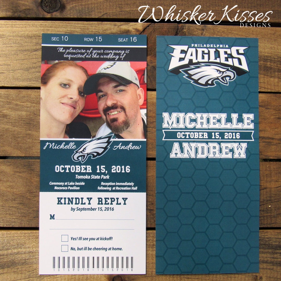 Sports Ticket Invitation, Photo Sports Ticket, Your Team Choice, Rival ...