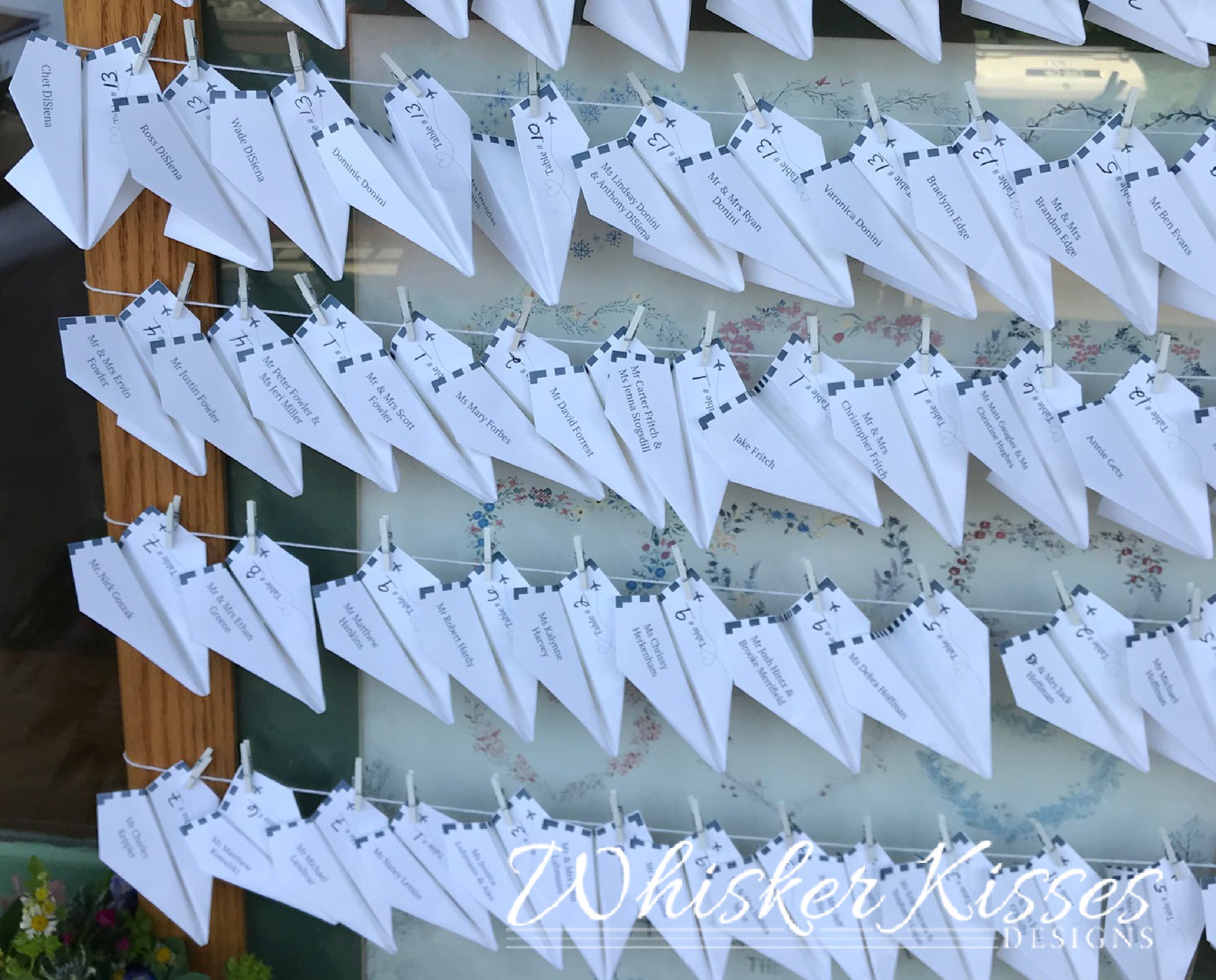 Airplane Wedding Escort Card Aviation Wedding Our Greatest - Etsy