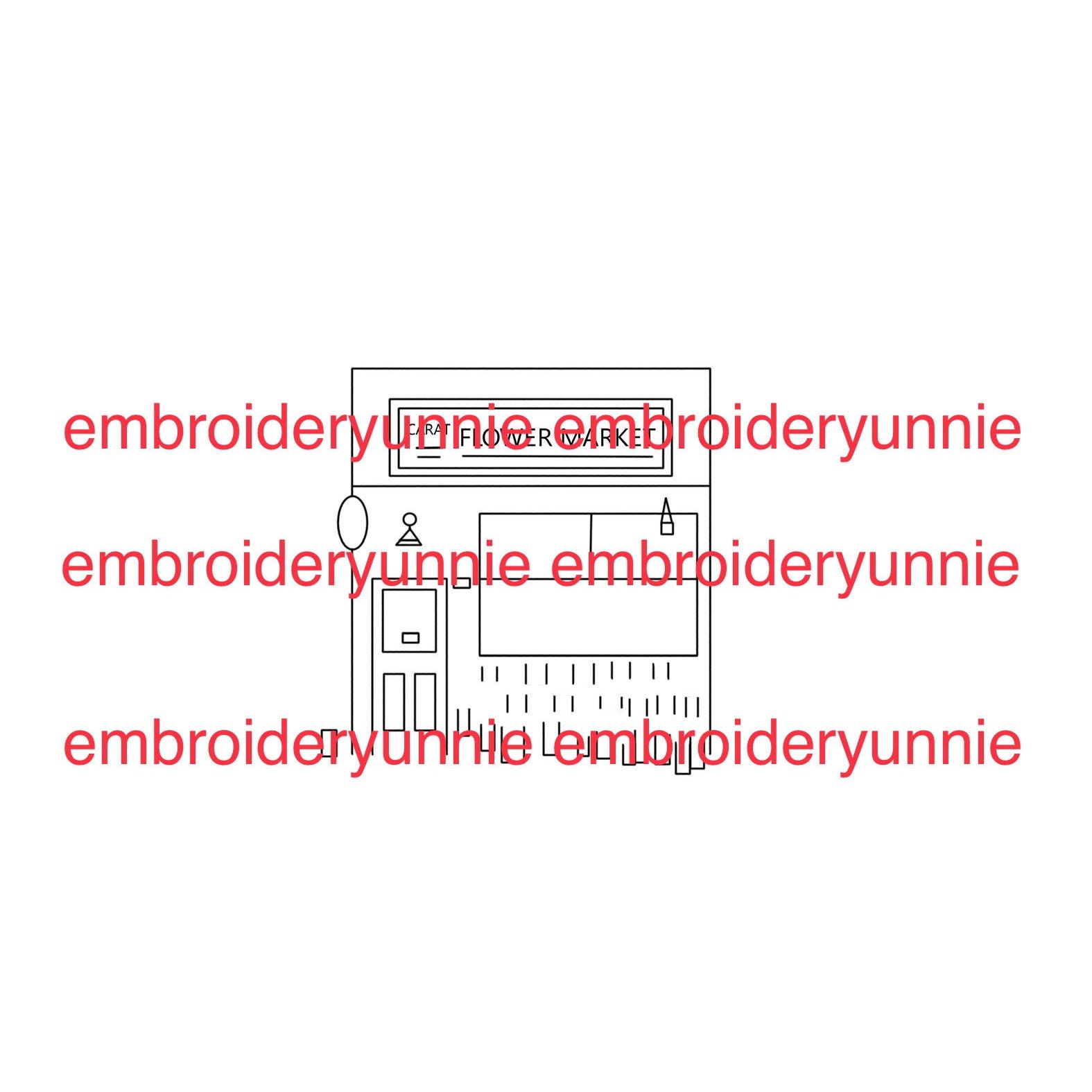 SVT Carat Flower Market PDF Pattern Only K-pop Embroidery - Etsy