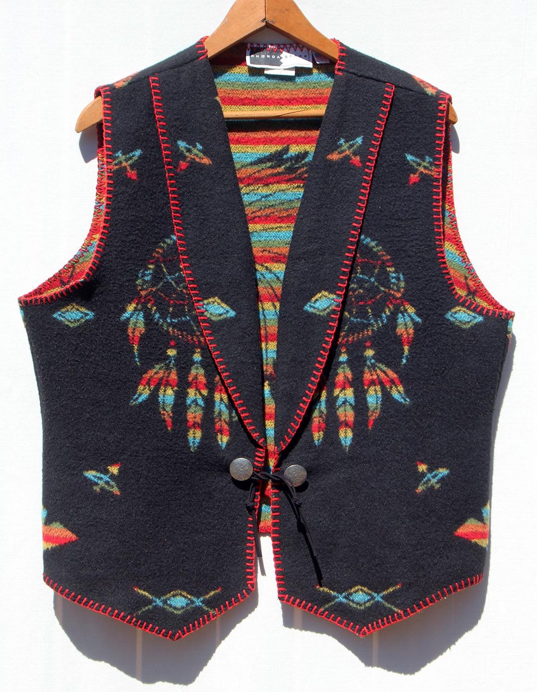 Women's Vintage Rhonda Stark Western Dream Catcher Teepee Native ...