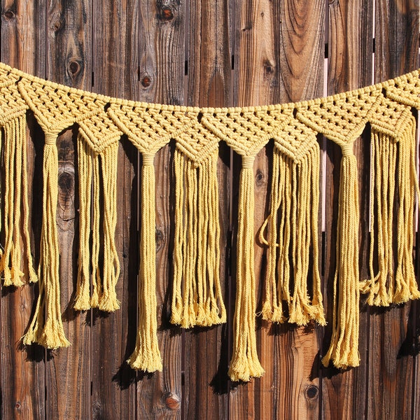 Macrame Valance - Etsy