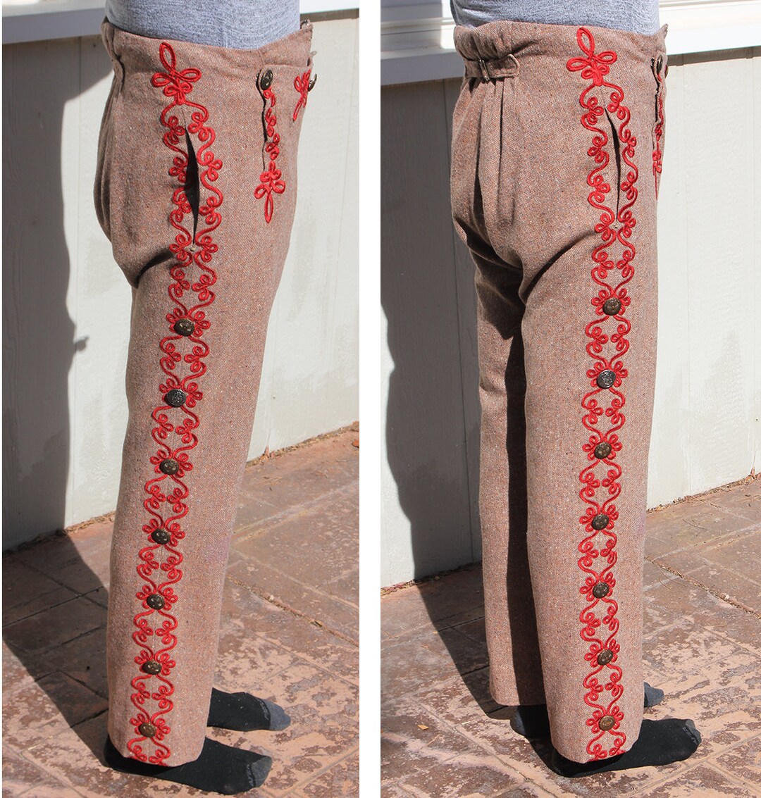 Vintage 90's Wool Tweed Pants Theater Costume From Marriage of Figaro ...