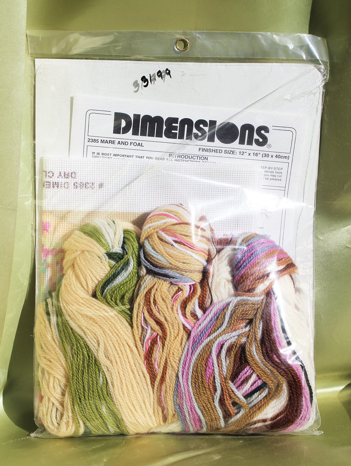 1991 New Vintage Dimensions Needlepoint Kit Mare and Foal - Etsy