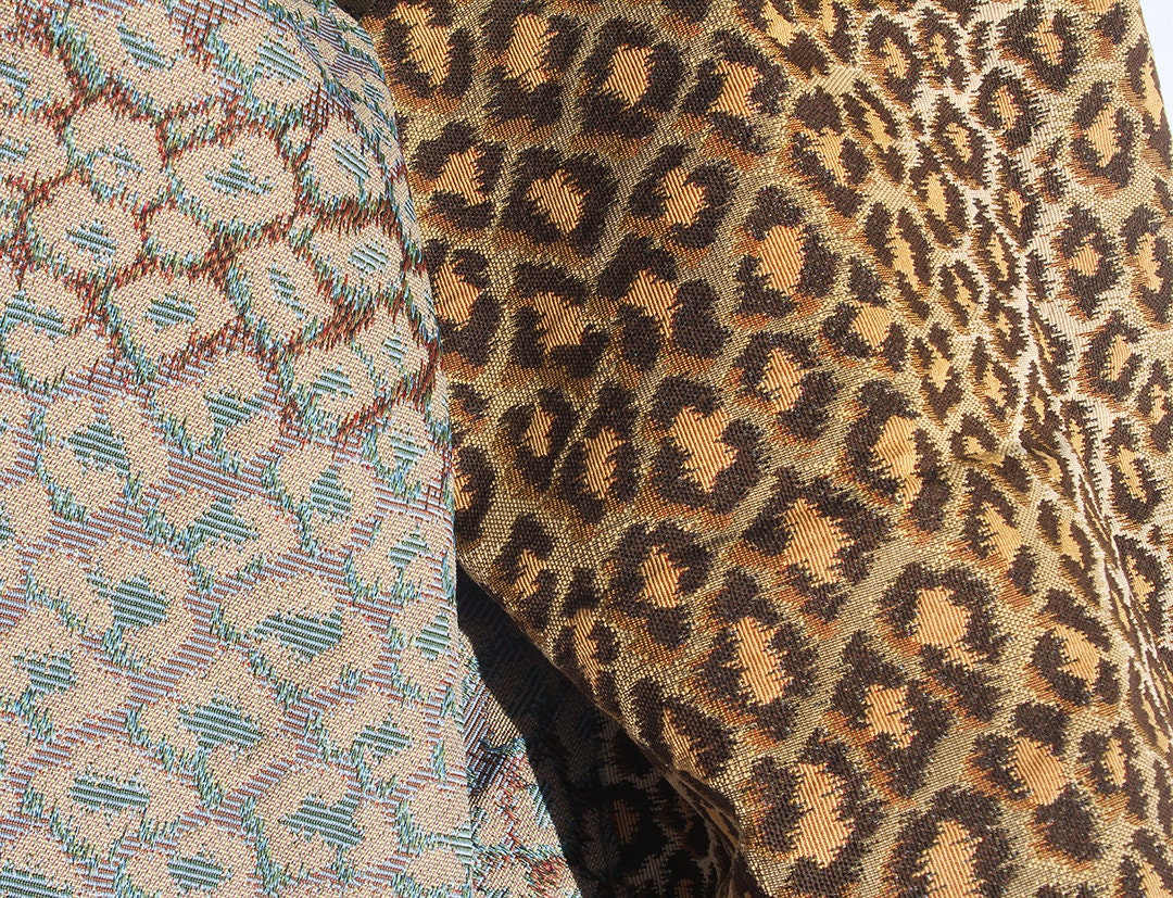 Dicke Qualität Leopard Flecken Jacquard Tier gewebter Stoff - Etsy.de