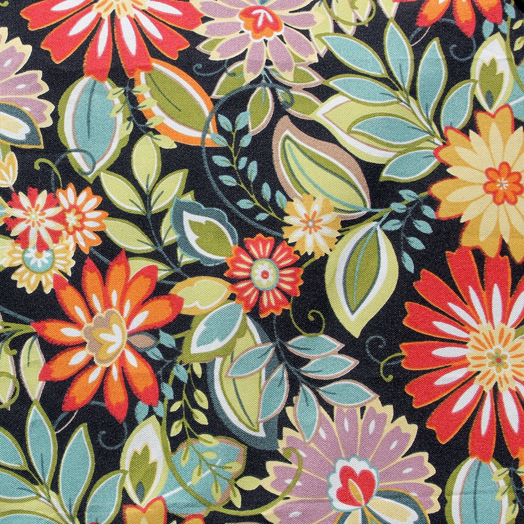 Mill Creek Fabrics Bold Colorful Flower Print Fabric 23-1/2" by 55 ...