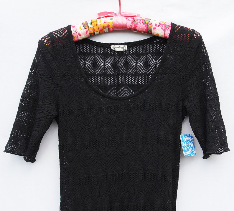 New NWT Free People Black Intimately Too Cool Sheer Lace | Etsy