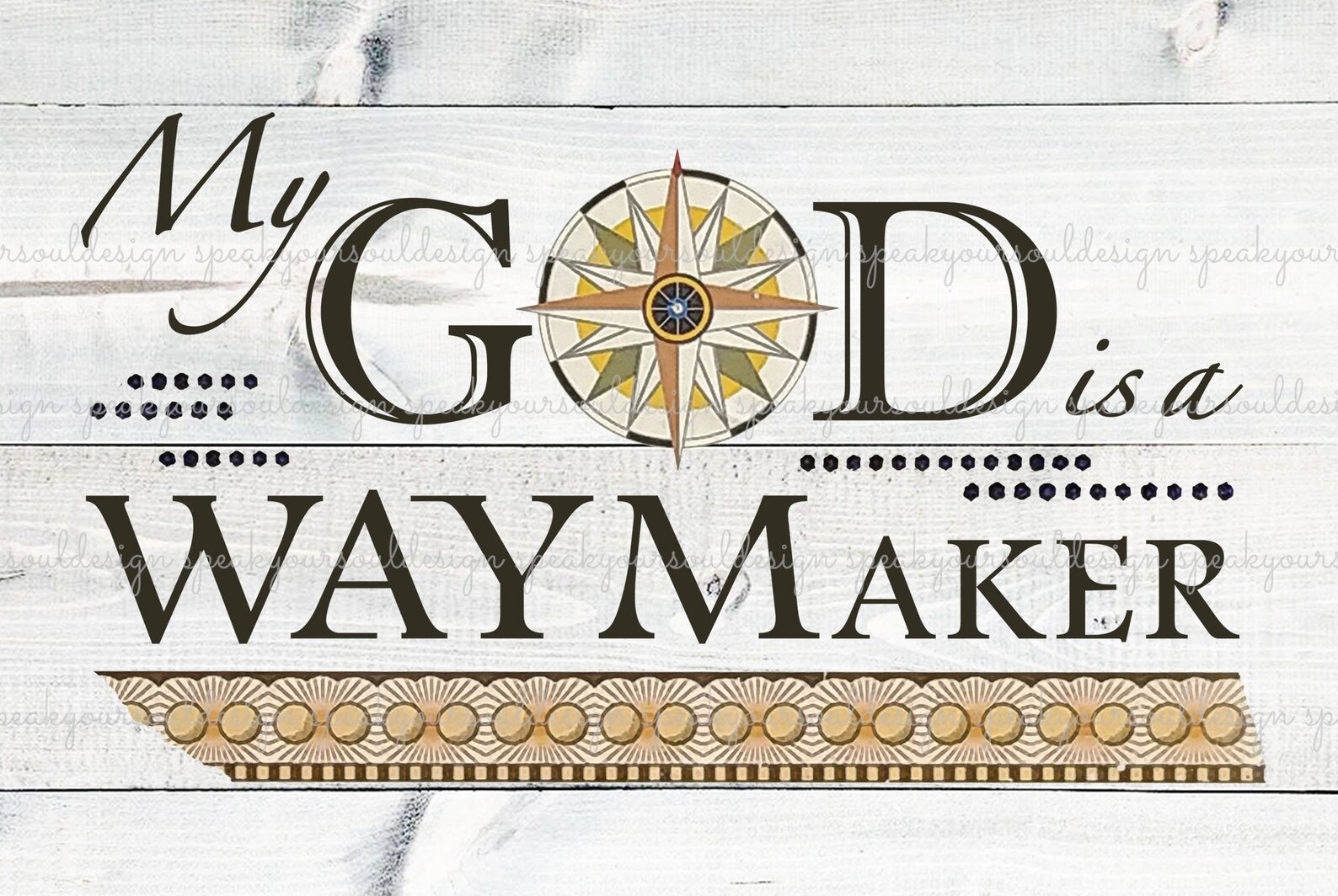 My GOD is a Waymaker Sublimation Screen Print Design, Christian Tees ...