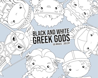 Greek Gods Clipart | Etsy