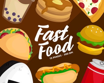 Fast Food Clip Art | Etsy