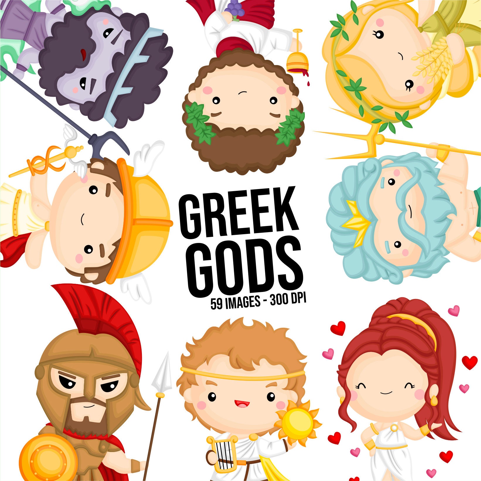 Greek God Sticker Bs003 Greek Gods Stickers Clipart 1904904