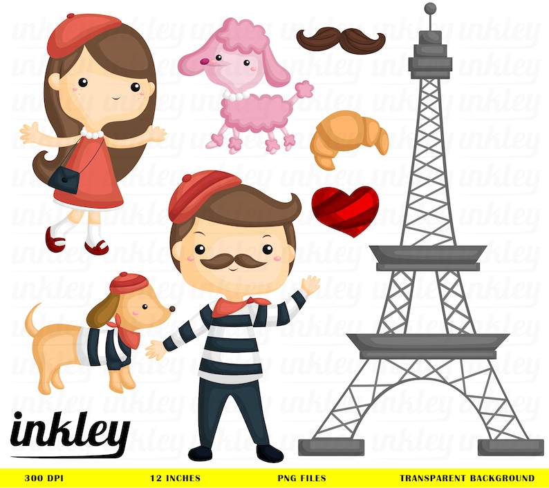 France Clipart France Clip Art France Png Dog Clipart | Etsy