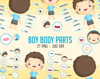 Body Parts Clip Art | Etsy UK
