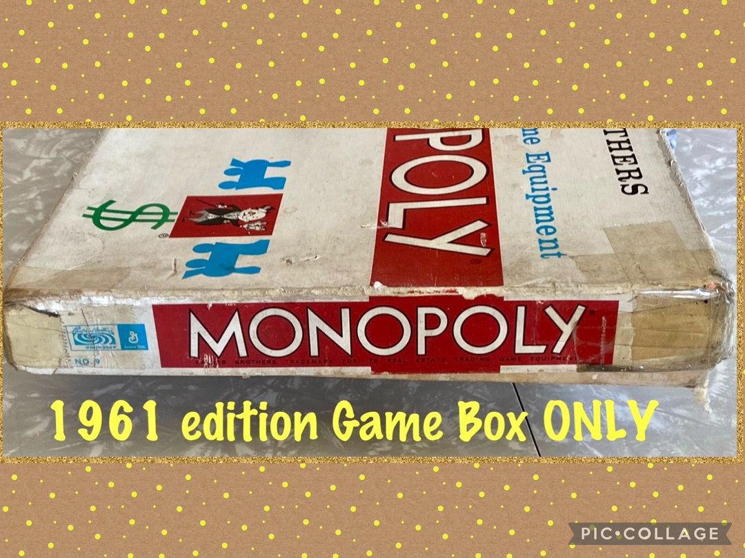 Vintage 1961 Monopoly Box: Upcycled Storage & Craft Supply - Etsy