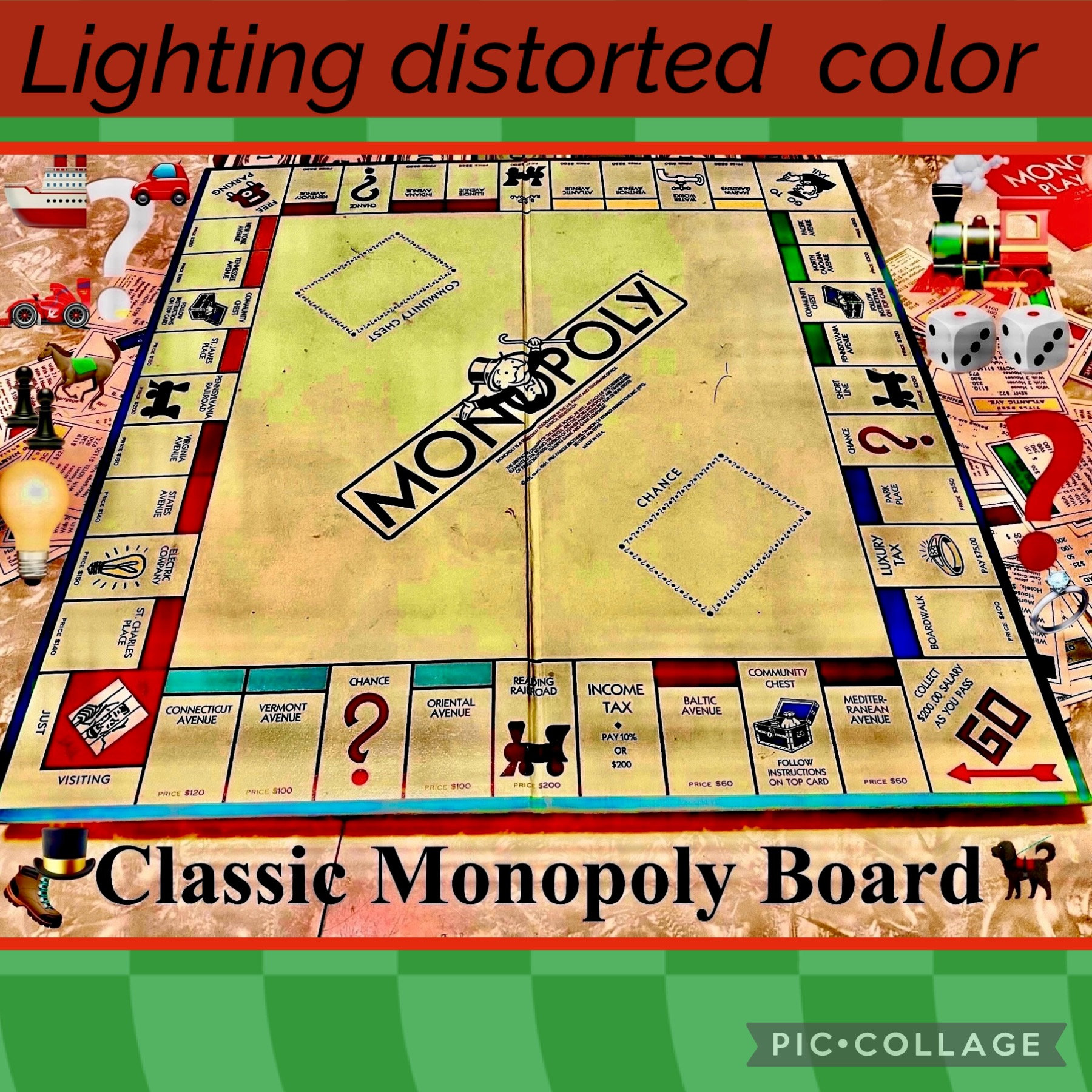 MONOPOLY Game Board ONLY ~ Classic Vintage for Your Deco or Replacement ...