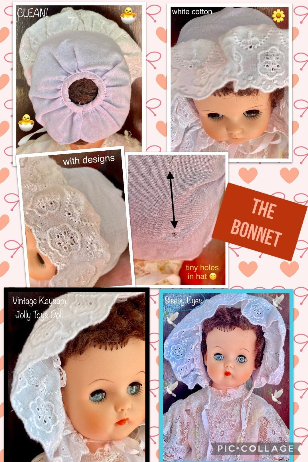 Beautiful Vintage Kaysam Jolly Toys Doll Wearing Her Complete Tlc Outfit & Matching Precious ...