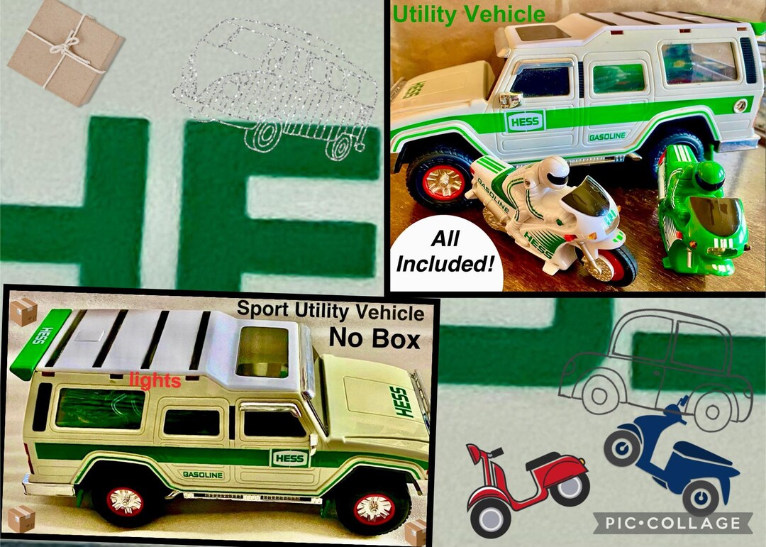 Vintage 2004 Hess 40th Anniversary Hummer SUV Includes Two Motorcycles ...