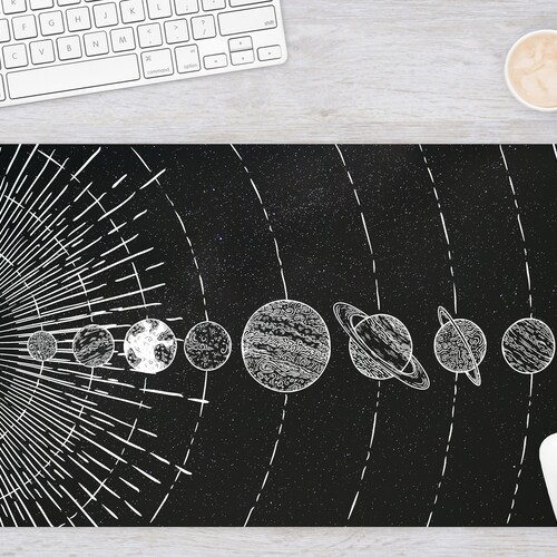 Zodiac Desk Mat Celestial Desk Pad Astrology Large Gaming | Etsy