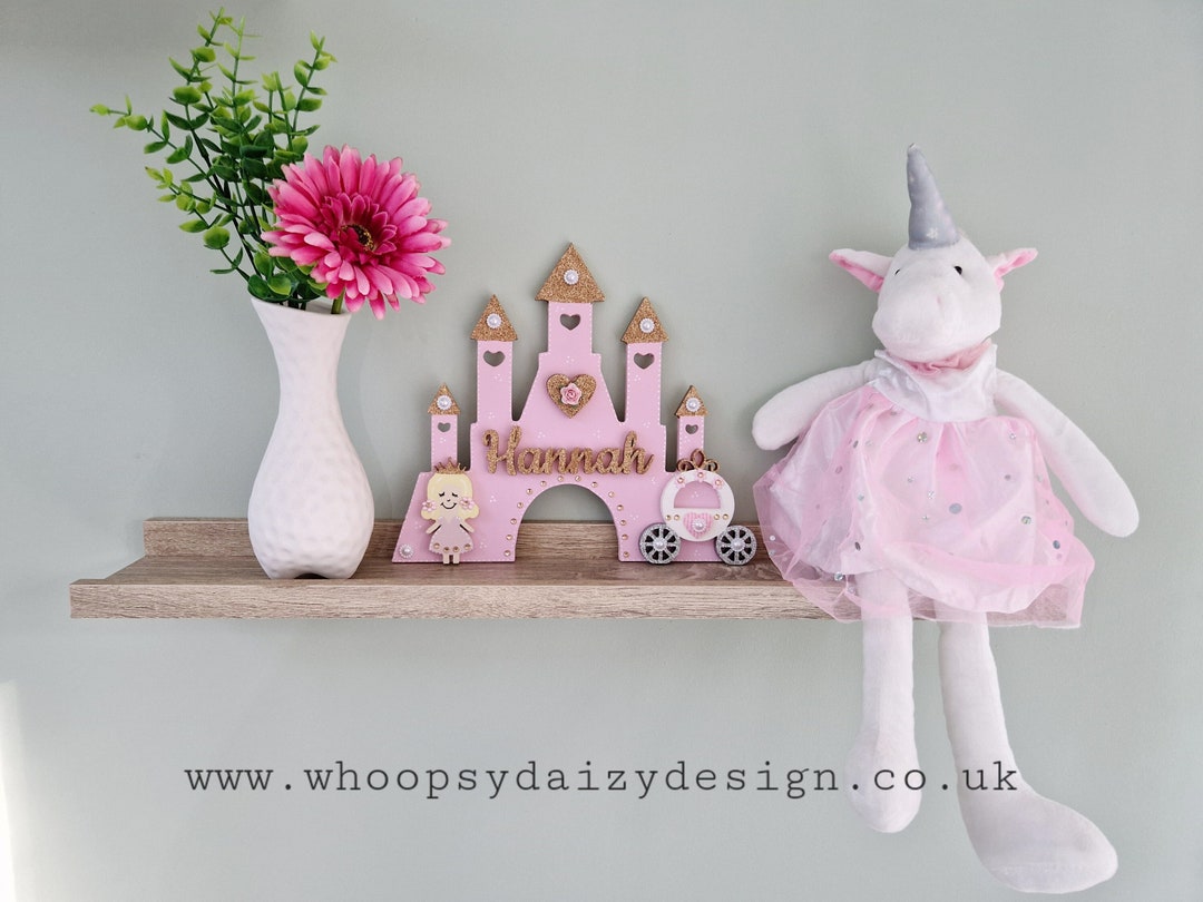 Pretty Princess Castle Door Sign, Fairytale Name Sign, Girls Birthday ...