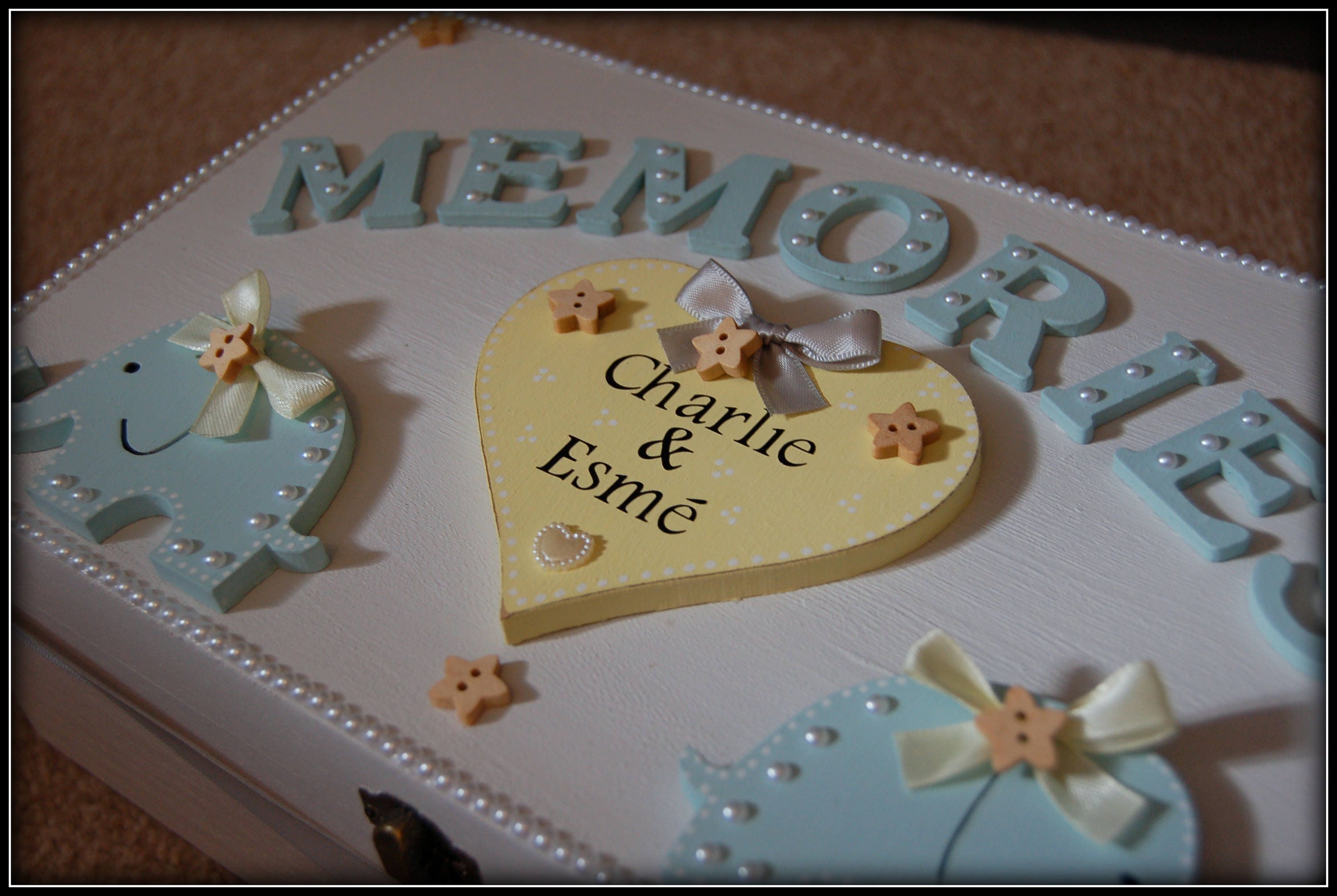 Twin Baby Gift Twins Keepsake Box New Born Baby Memory Box - Etsy UK