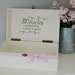 Twin Baby Wooden Memory Box Elephant Theme, Personalised Twin Keepsake ...