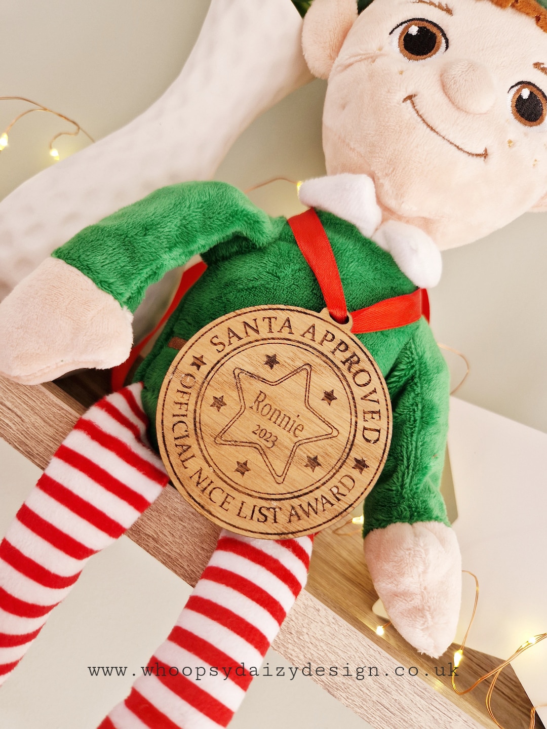 Childrens Personalised Nice List Medal Personalised Christmas - Etsy
