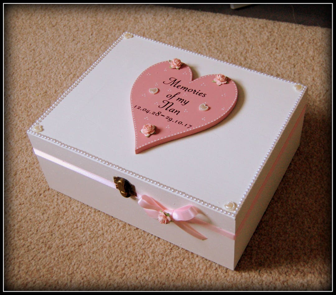 Nan Memory Box, Special Keepsakes, Hand Painted and Decorated, Special ...