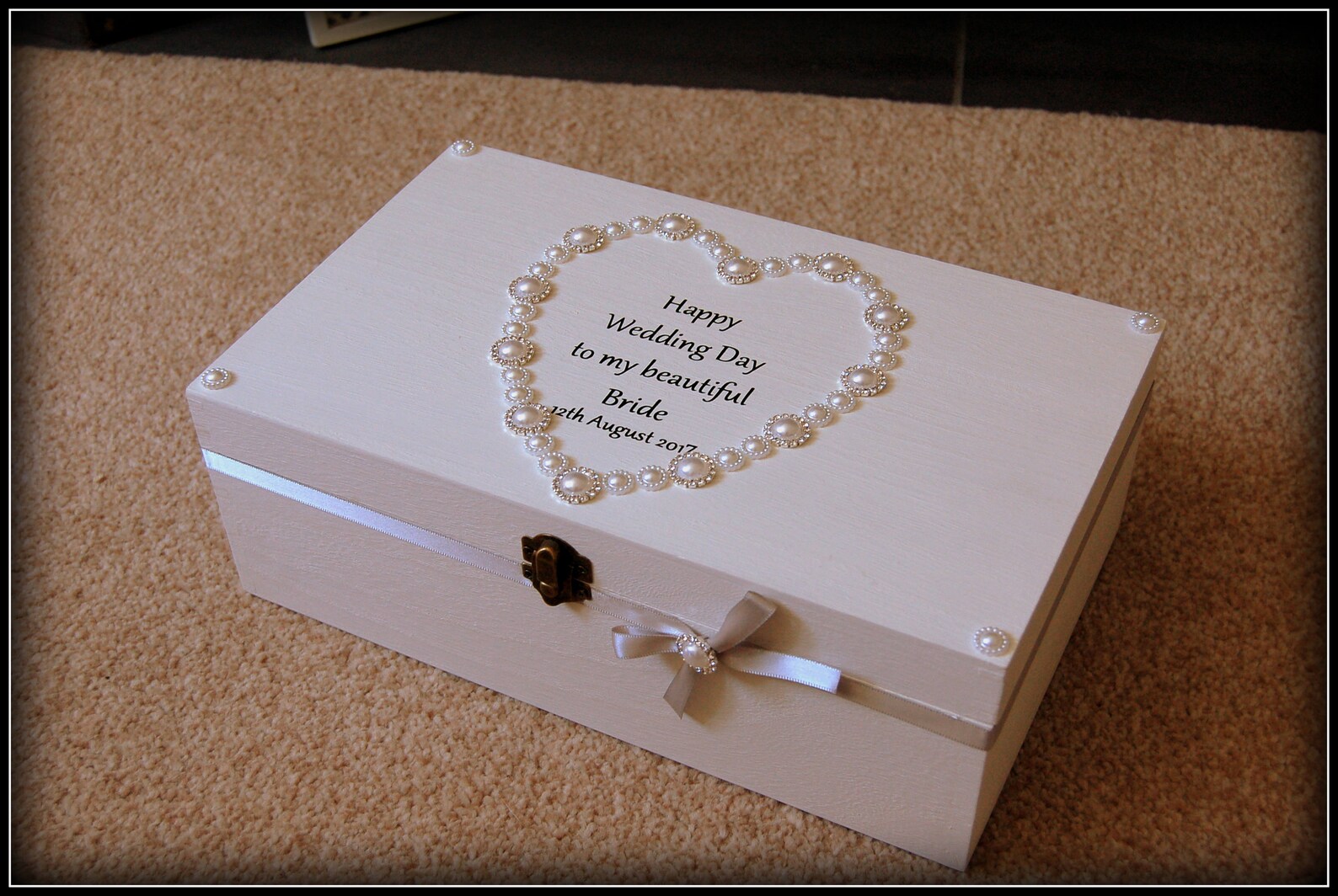 To My Bride on Our Wedding Day Personalised Keepsake Box - Etsy UK