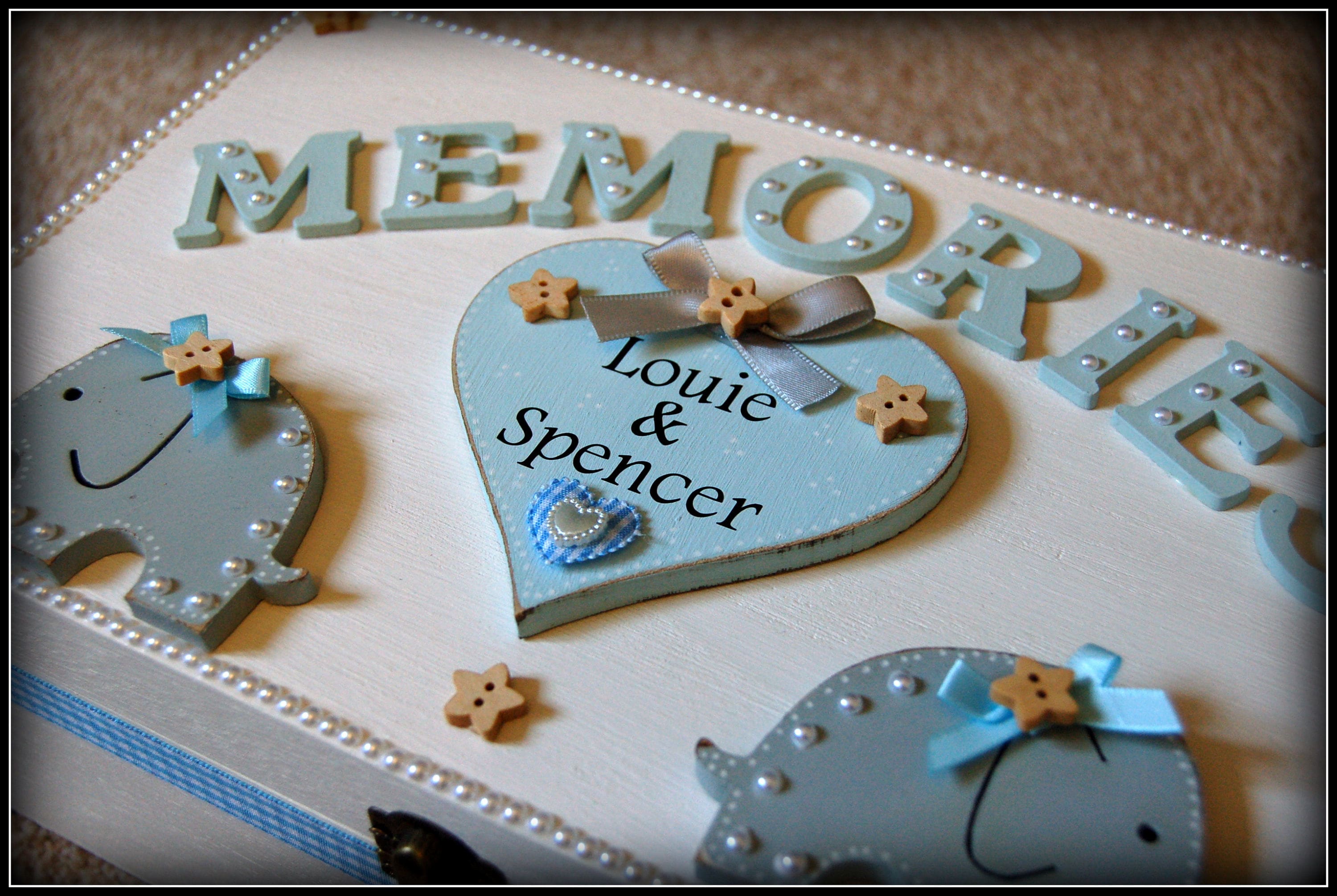 Twin Baby Gift Twins Keepsake Box New Born Baby Memory Box - Etsy UK