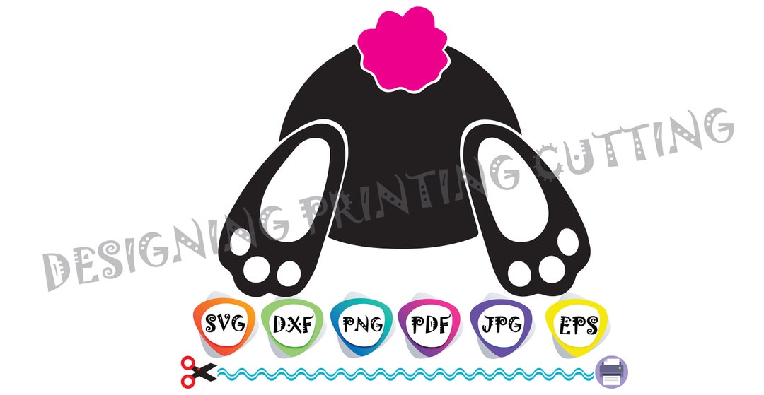 BUNNY TAIL Svg,easter Svg,bunny Bum Svg,bunny Butt,bunny Silhouette Svg ...