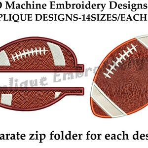 Football Embroidery Applique Design-american Football - Etsy