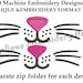 CAT Muzzle,face MASK Embroidery Applique Design,cat Mustache Embroidery ...