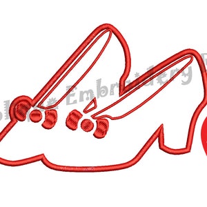 Ruby Slippers Applique Design-crystal Shoes Embroidery Applique ...