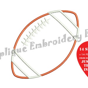 Football Embroidery Applique Design-american Football - Etsy