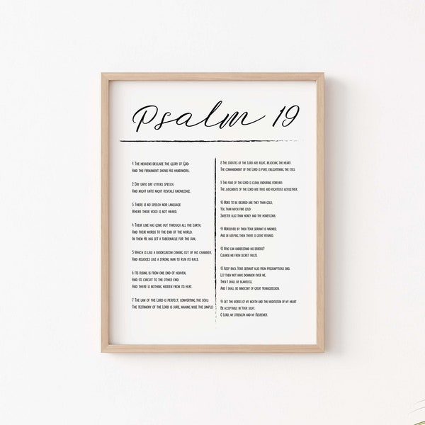 Psalms 19 - Etsy