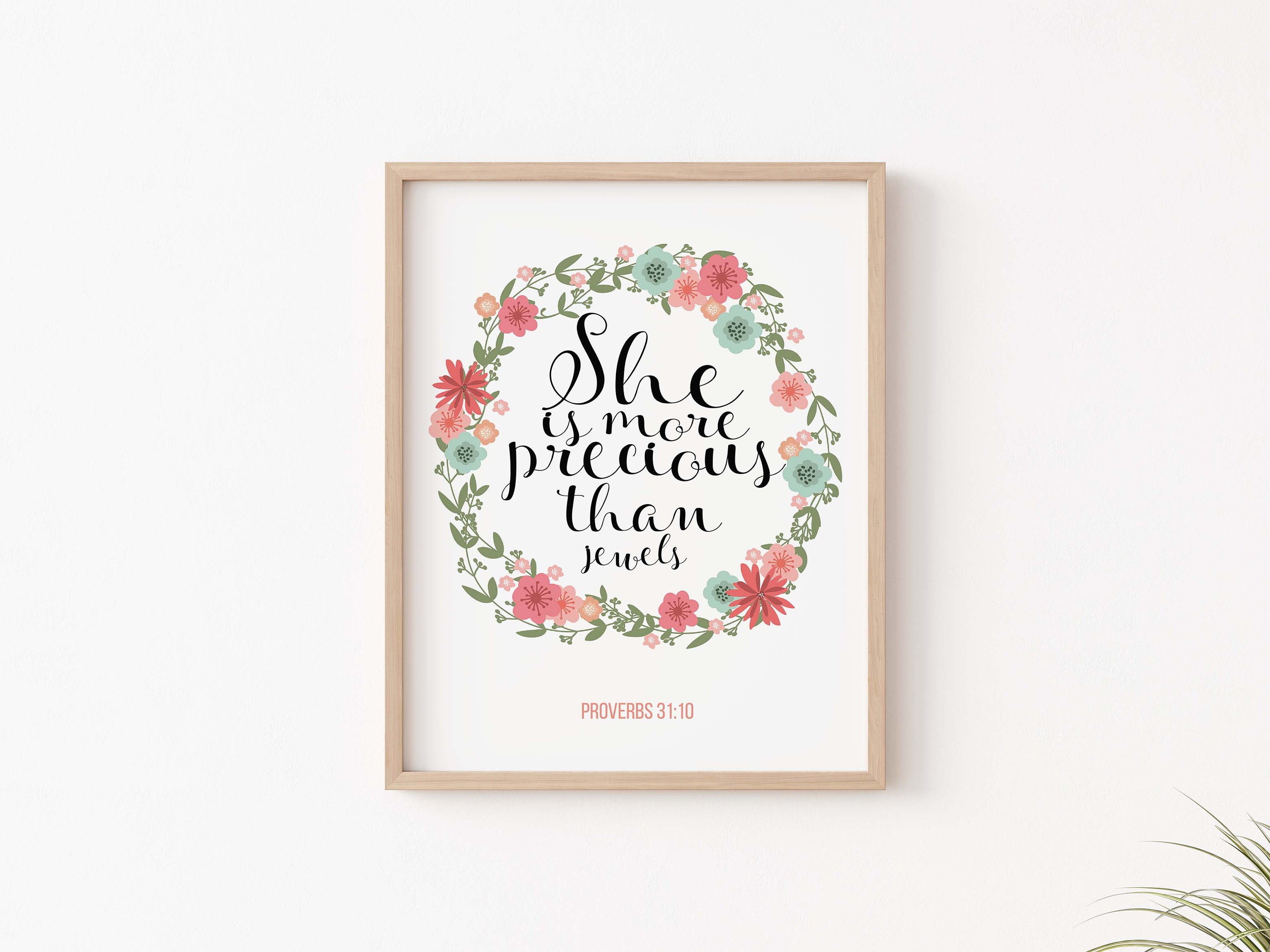 Proverbs 31:10 Print Scripture Poster Proverbs Bible Verse - Etsy
