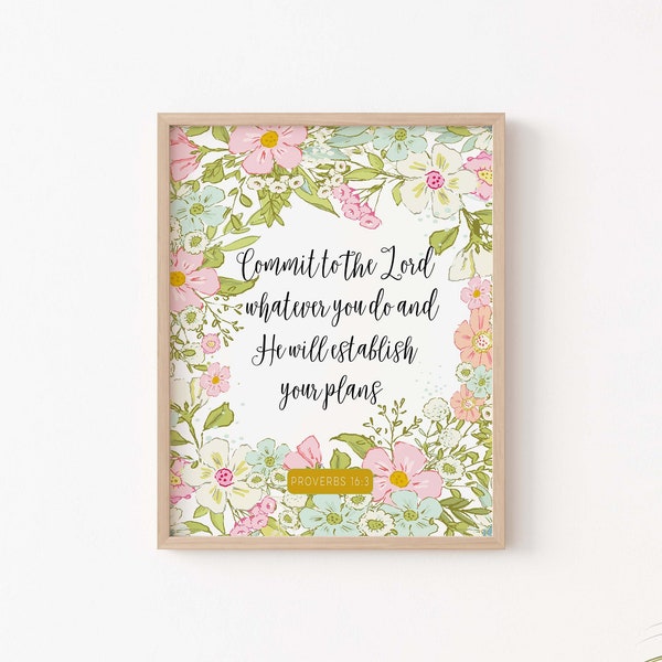 Proverbs 16 3 - Etsy