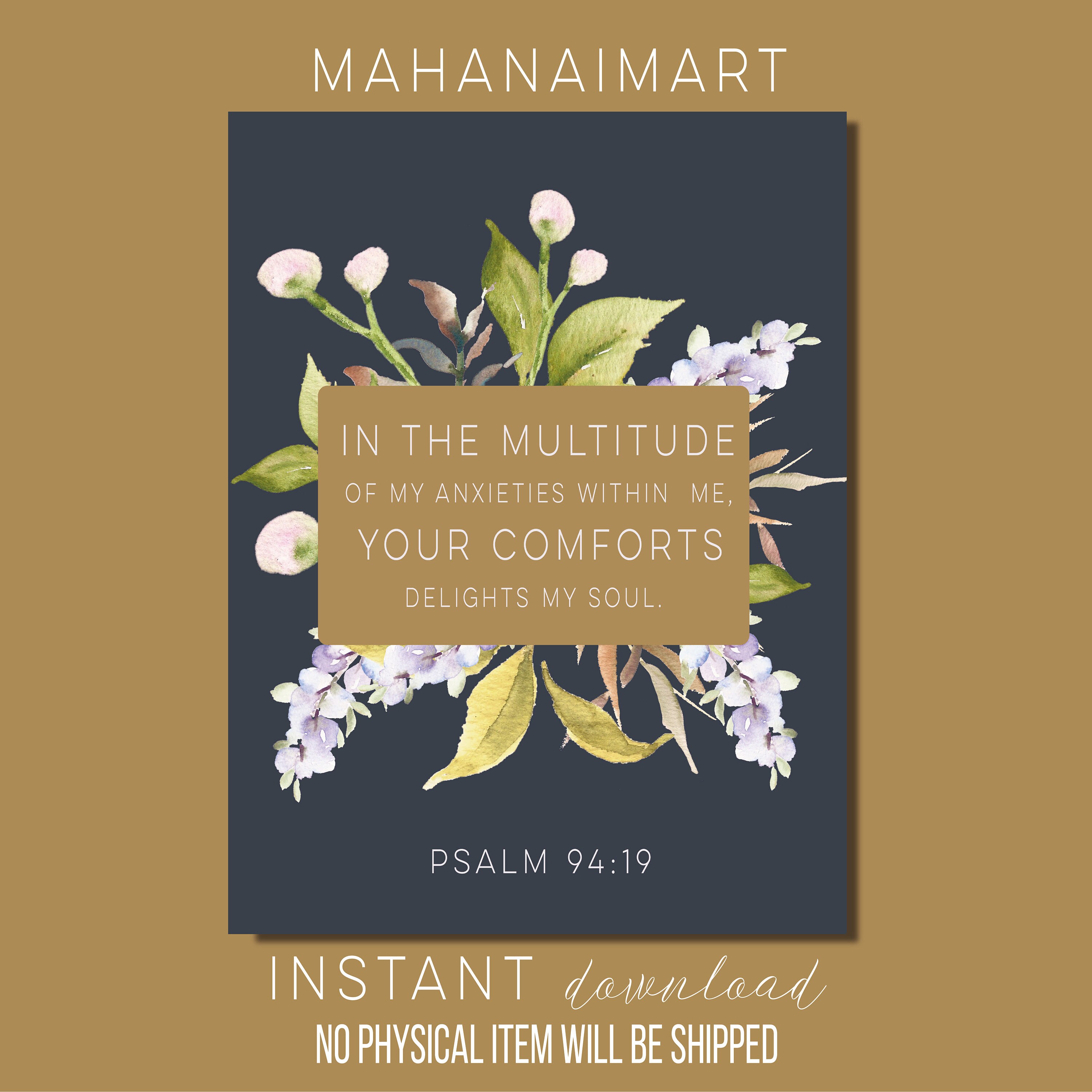 Psalm 94:14 Printable Bible Verse Wall Print Psalm 94 Digital - Etsy