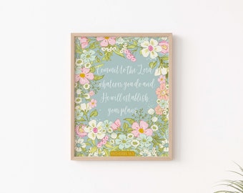 Proverbs 16 3 | Etsy