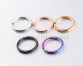 10pcs Round Key Split Rings Gold /rose Gold Plated 304 | Etsy