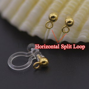 20pcs Invisible Clip on Earring Converter, Resin Earring Clip, No ...