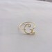 Custom Initial Ring, Gold Initial Jewelry, Silver Letter G Ring, Name ...