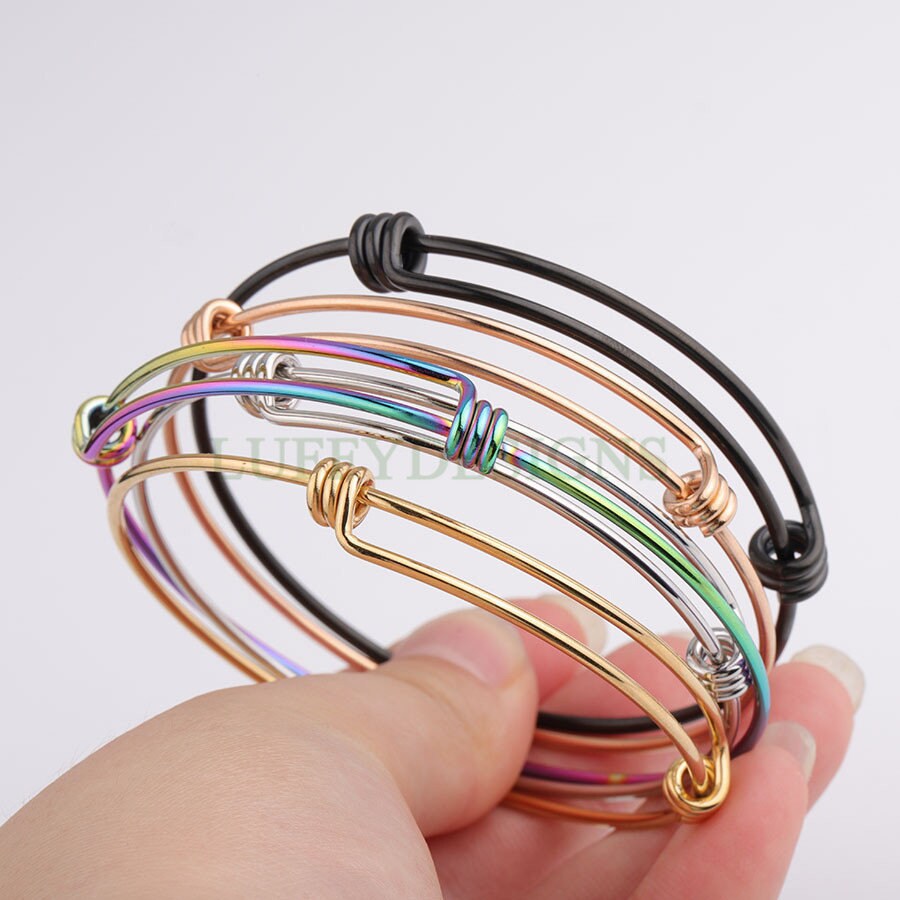 5pcs Expandable Bangle Bracelet Gold Charm Bracelet - Etsy