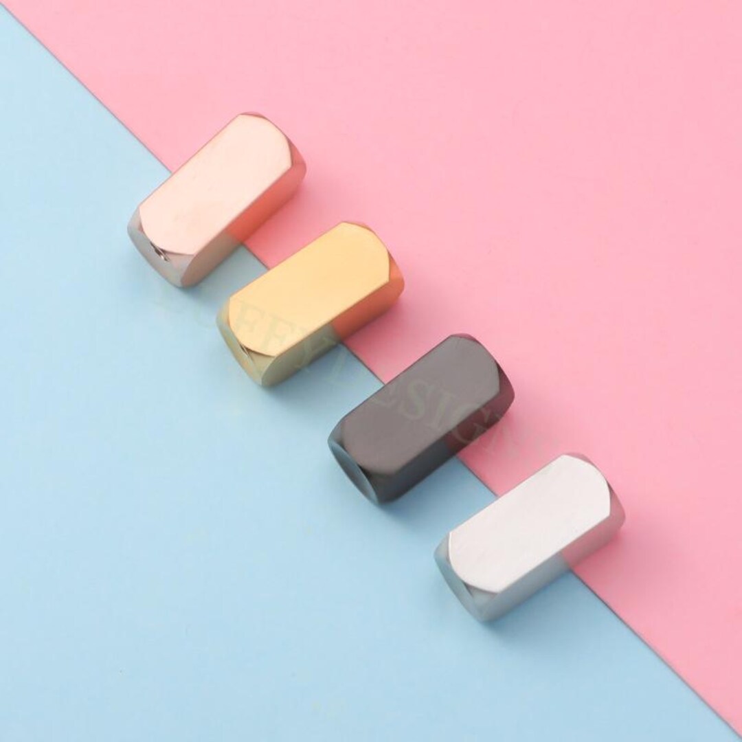 5pcs Cuboid Spacer Beads, Cuboid Beads Charm, Cuboid Beads Pendant ...