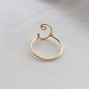 Custom Initial Ring, Gold Initial Jewelry, Silver Letter C Ring, Name ...