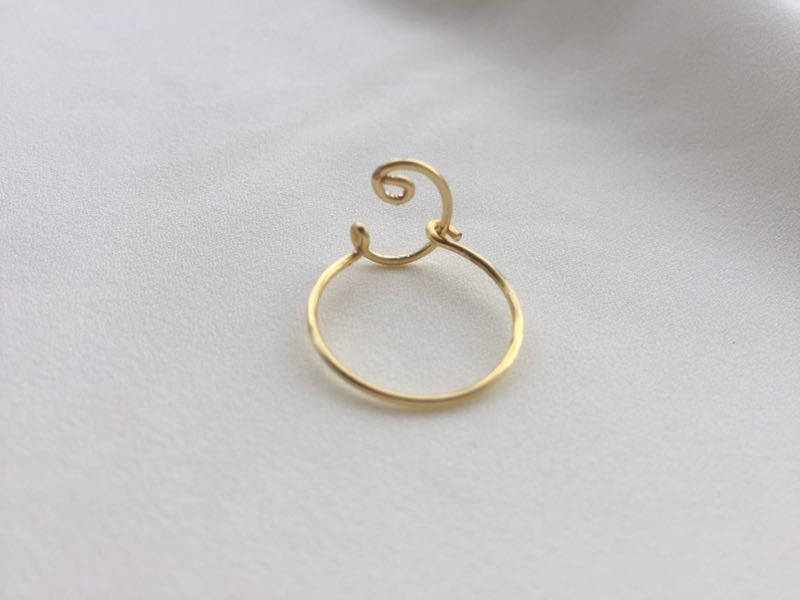 Custom Initial Ring Gold Initial Jewelry Silver Letter C | Etsy