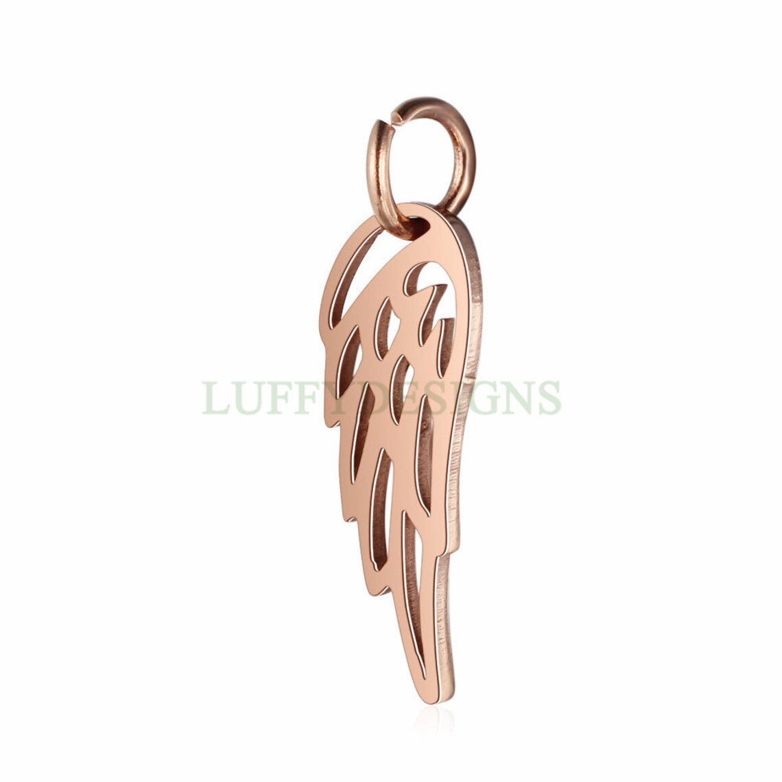 WHOLESALE 10pcs Angel Wing Charms 17x6mm Gold /rose Gold - Etsy