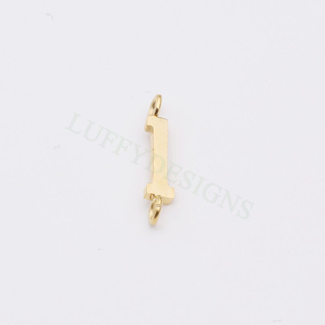 Uppercase Letter Charm With 2 Loops for Slide Necklace, Alphabet Charm ...