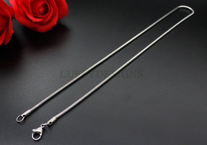 10pcs Finished 316L Stainless Steel Chains Snake Chains 18k - Etsy