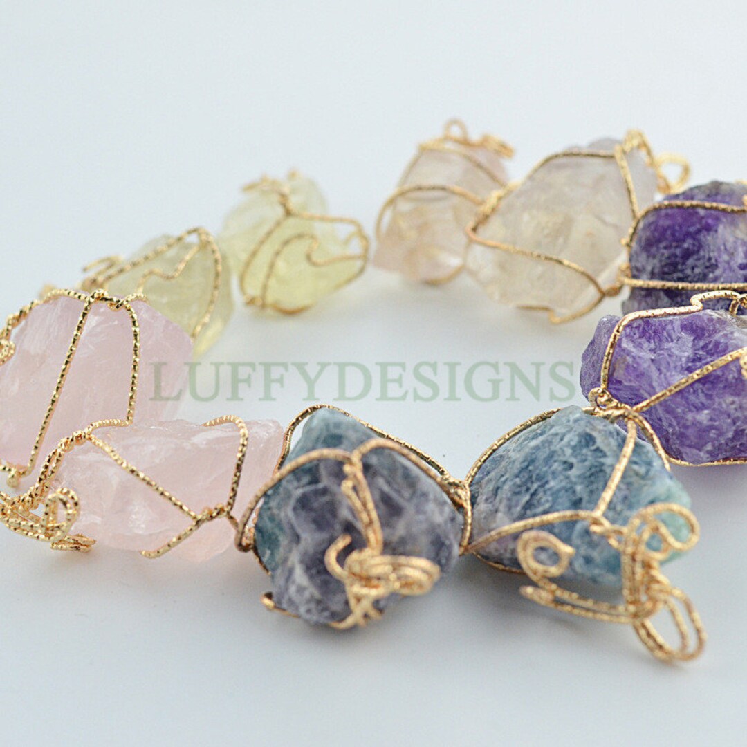 Natural Crystal Pendant, Crystal Quartz, Healing Stone Pendant ...