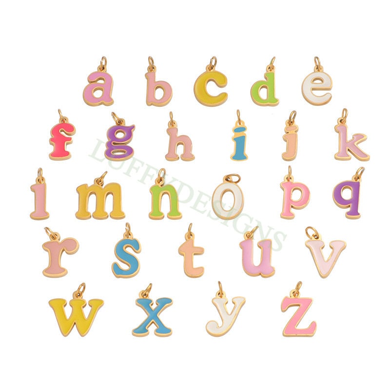 Alphabet Charms - Etsy